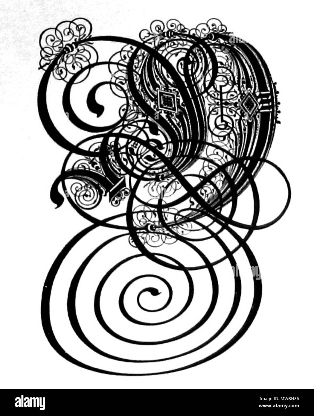 Medieval script style Cut Out Stock Images & Pictures - Alamy