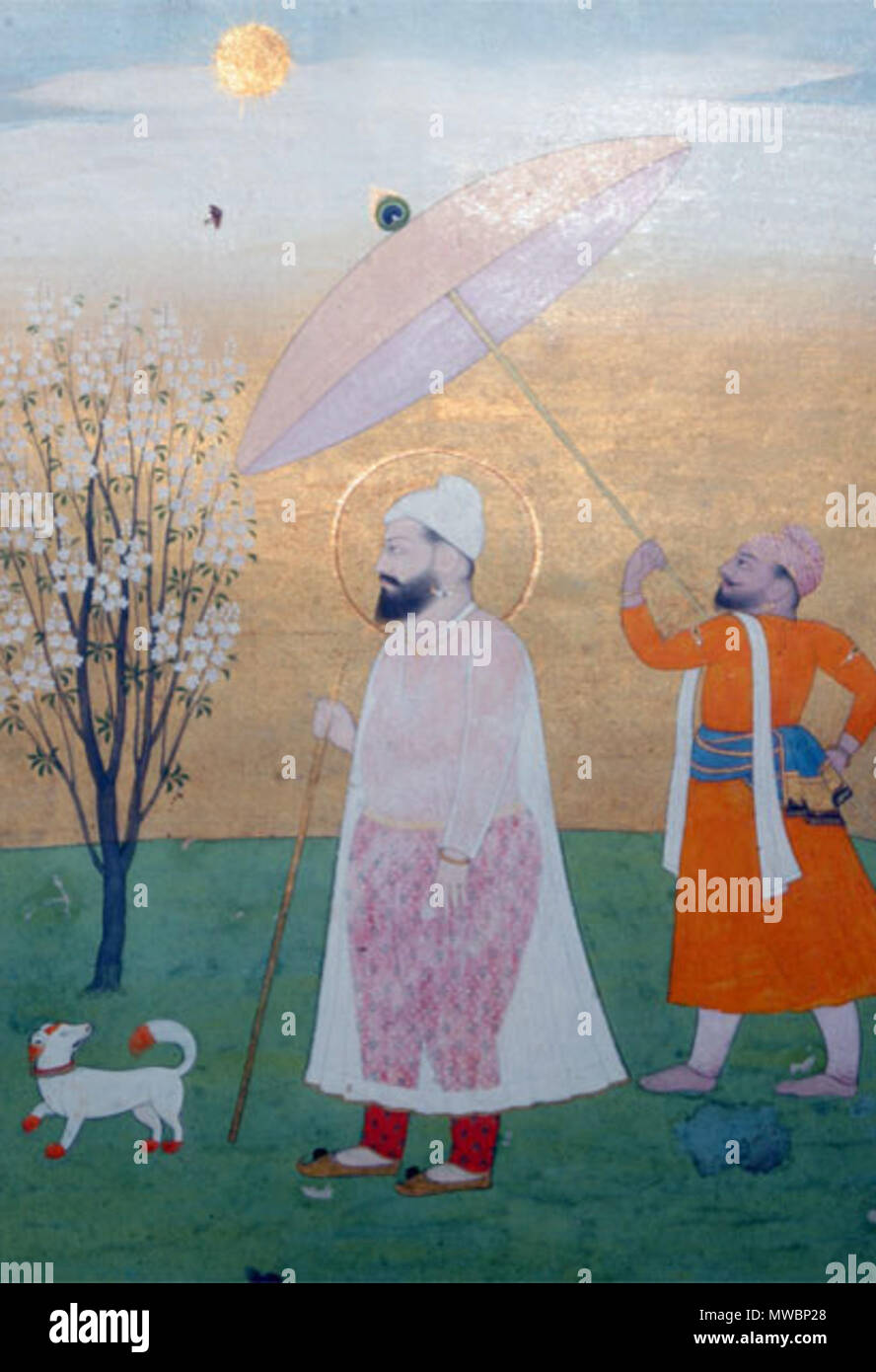 . English: Guru Har Rai, the Seventh Guru Pahari (from the family ...