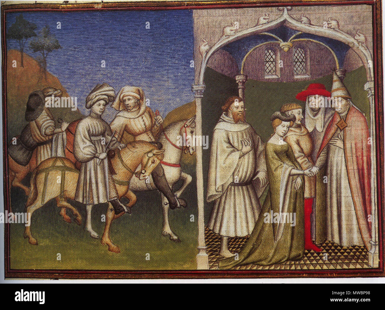 . Page from Decameron . 15th century. anonimous 156 Decameron2 Stock ...