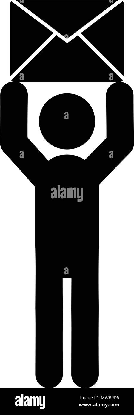 Postman icon vector vectors hi-res stock photography and images - Alamy