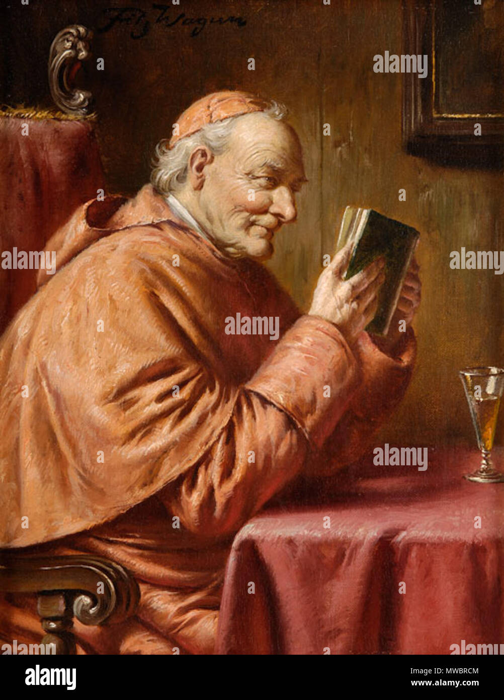 229 Fritz Wagner Interessante Lektüre Stock Photo - Alamy