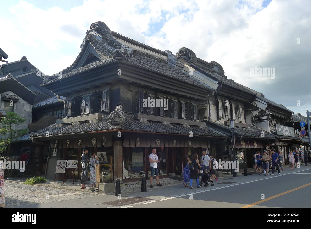 Kurazukuri Warehouses in Kawagoe, Japan Stock Photo - Alamy