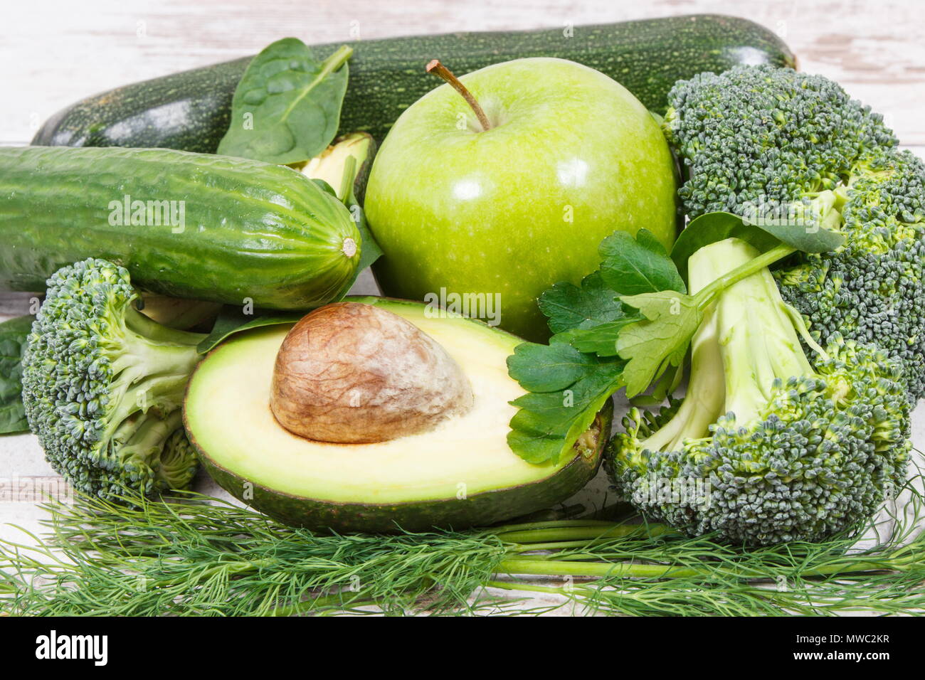 Natural green ingredients or products as source vitamins and minerals ...