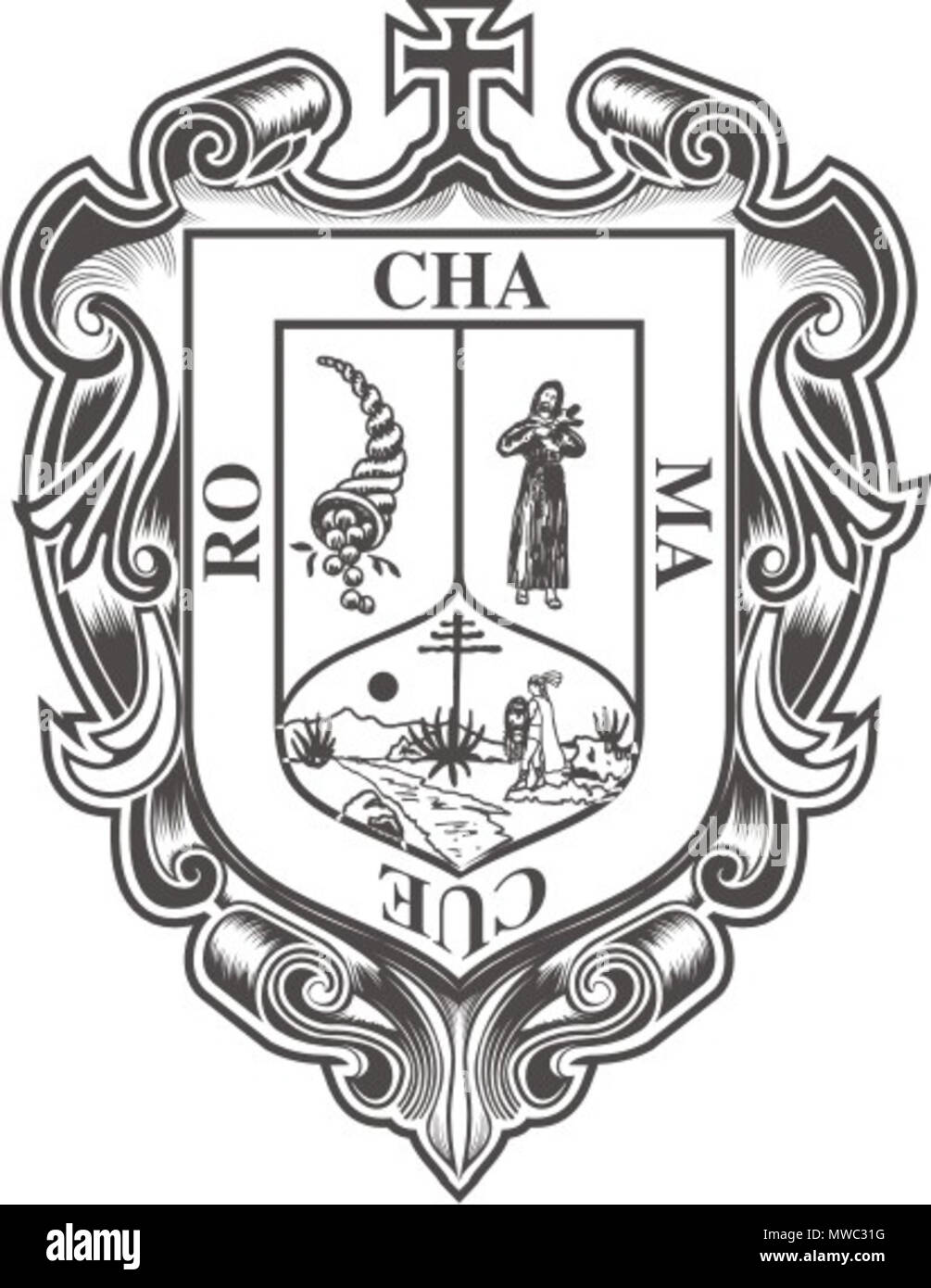 Español Escudo Del Municipio De Comonfort Guanajuato Mexico En