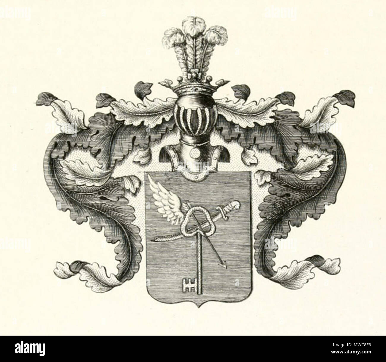 . English: The coat of arms of the en:Tolstoy family, as illustrated in ...