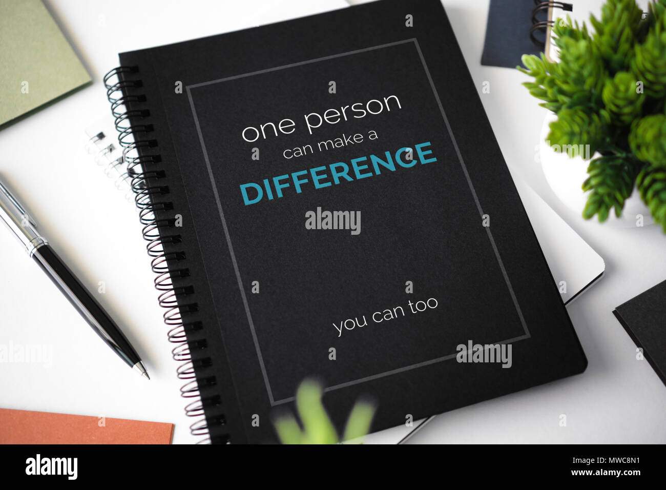 Motivational and inspirational quote. Business Quote. Minimal flat lay ...