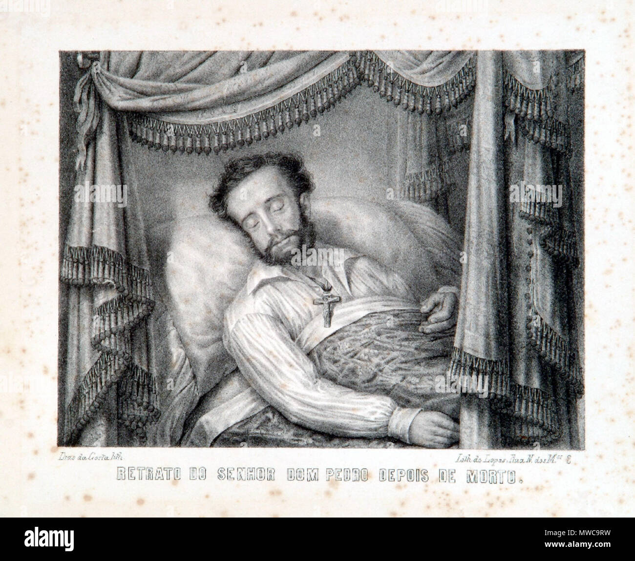 . English: Pedro I dead Português: D. Pedro I Morto . 19th century 162 ...