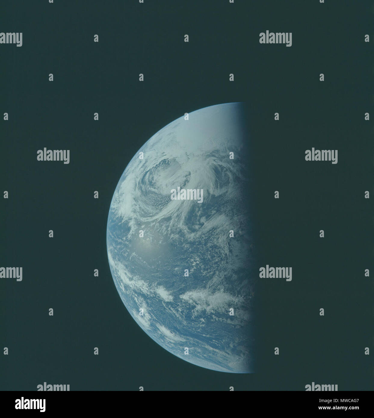 Apollo space mission. Earth from space Stock Photo - Alamy