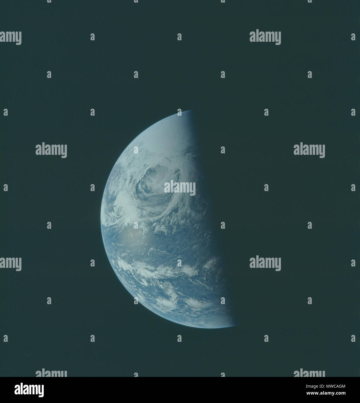 Apollo space mission. Earth from space Stock Photo - Alamy