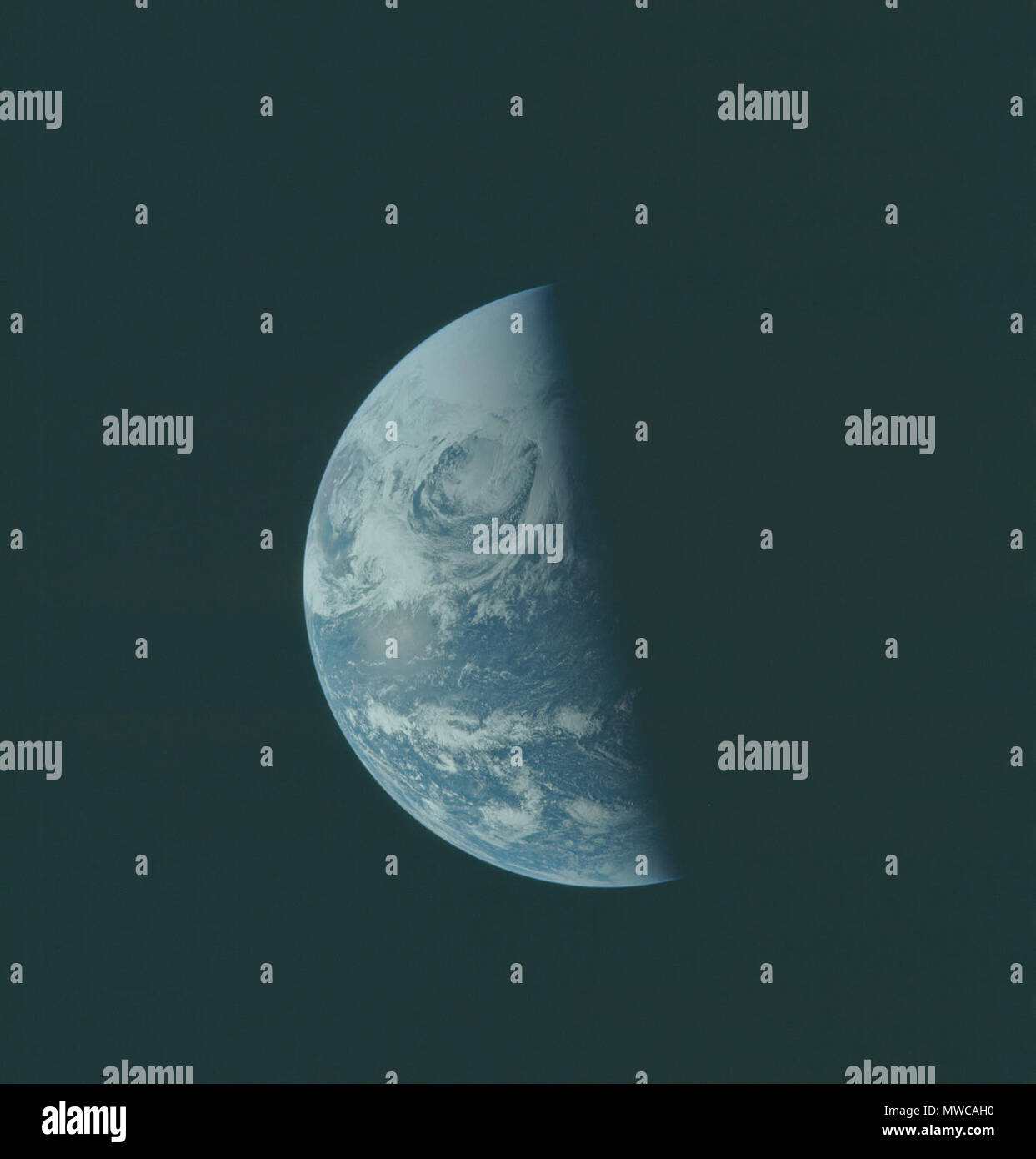 Apollo space mission. Earth from space Stock Photo - Alamy