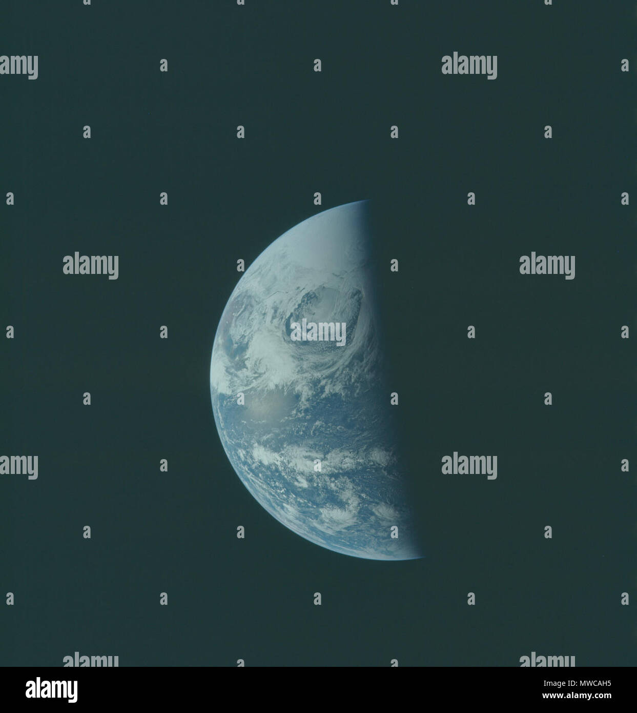 Apollo space mission. Earth from space Stock Photo - Alamy