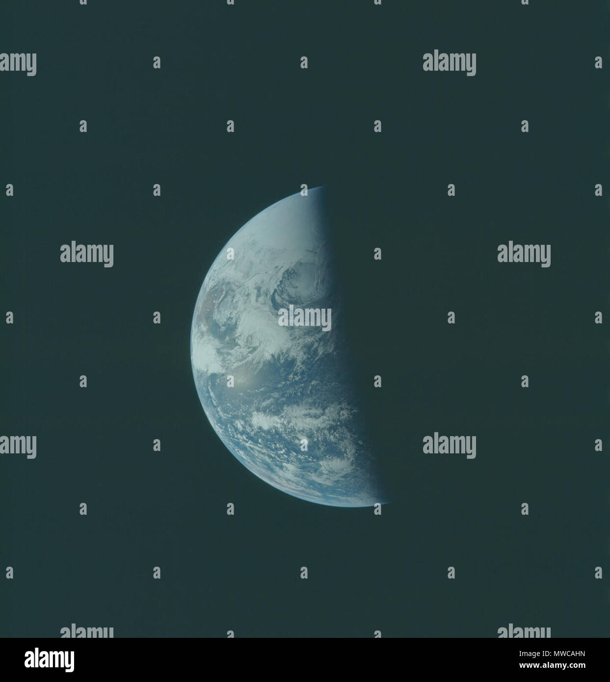 Apollo space mission. Earth from space Stock Photo - Alamy