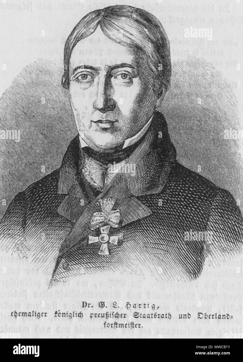 . English: German forester and forestry scientist Georg Ludwig Hartig ...