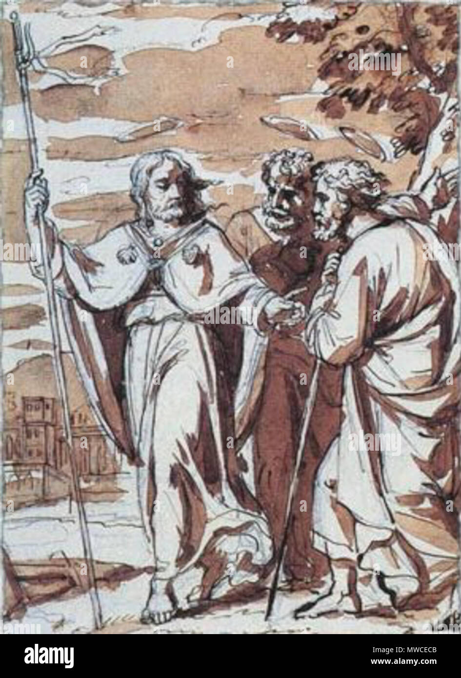. appearance of Jesus to Cleopa and Luke . 1820. Egorov A.E. (1776-1851 ...