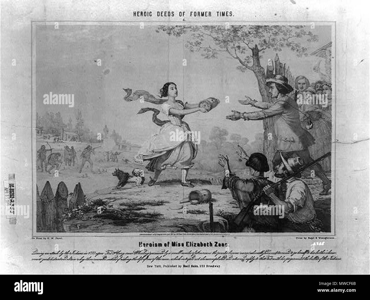 The heroism of miss elizabeth zane hi-res stock photography and images ...