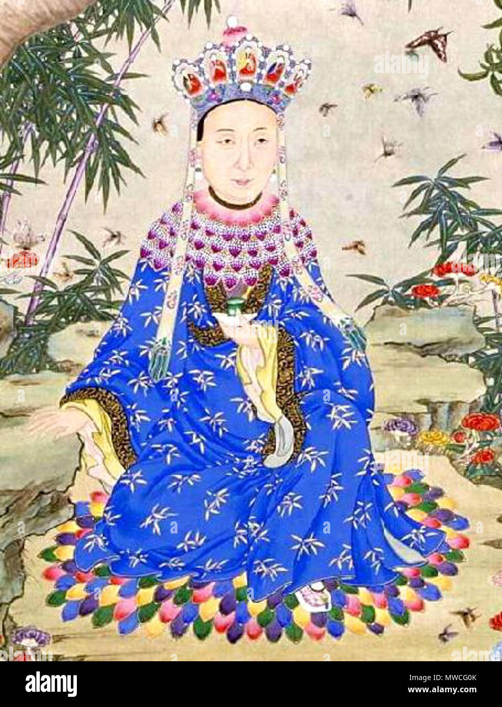 . Imperial portrait of Empress Dowager Cixi of China . Mid 1800s ...