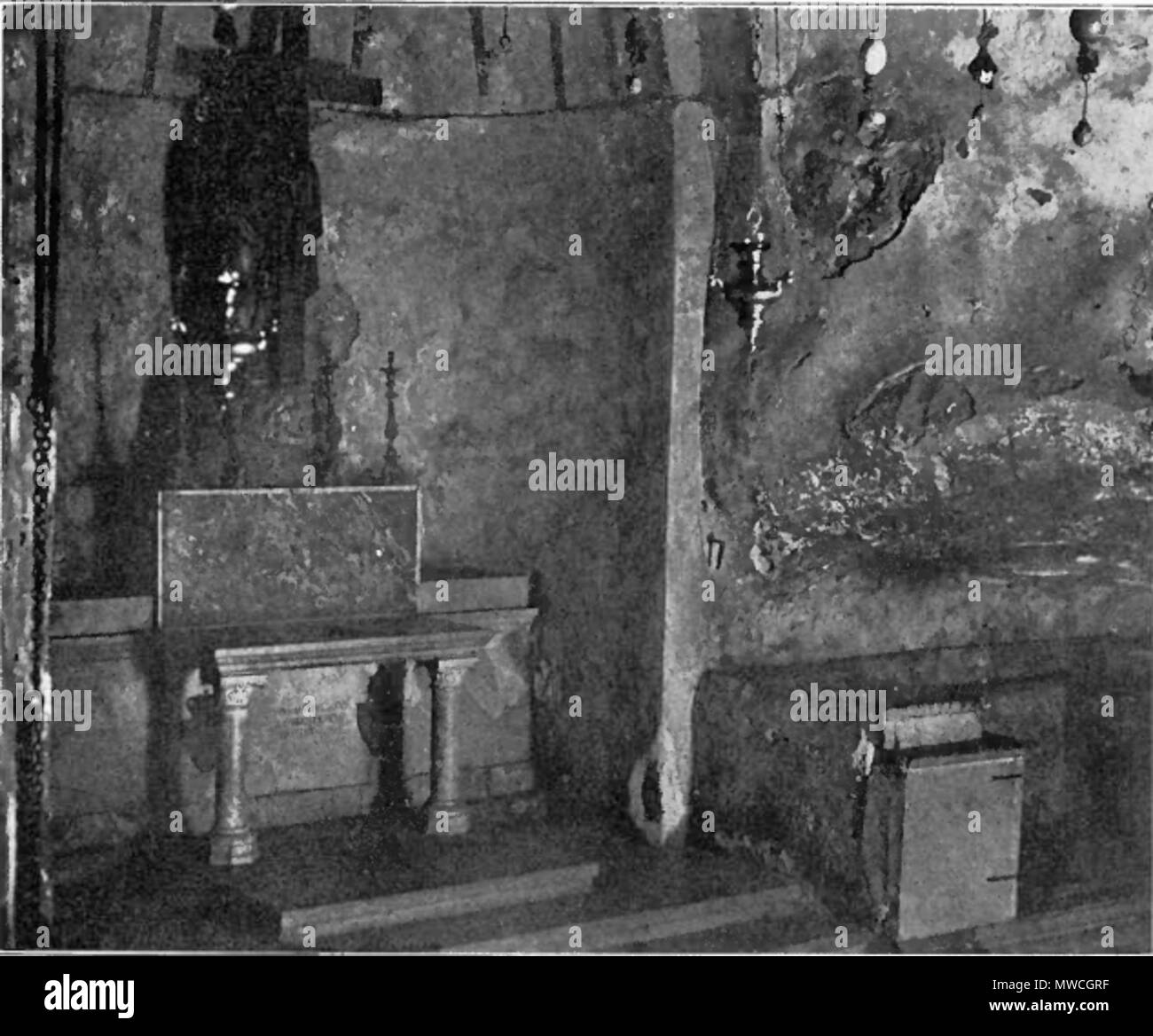 . English: Grotto of helena Church of Maria Magdalene 1906 . 1906 ...