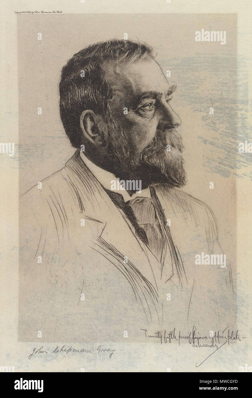 . John Chipman Gray (1839-1915) . 1907. Etching by Otto J. Schneider ...