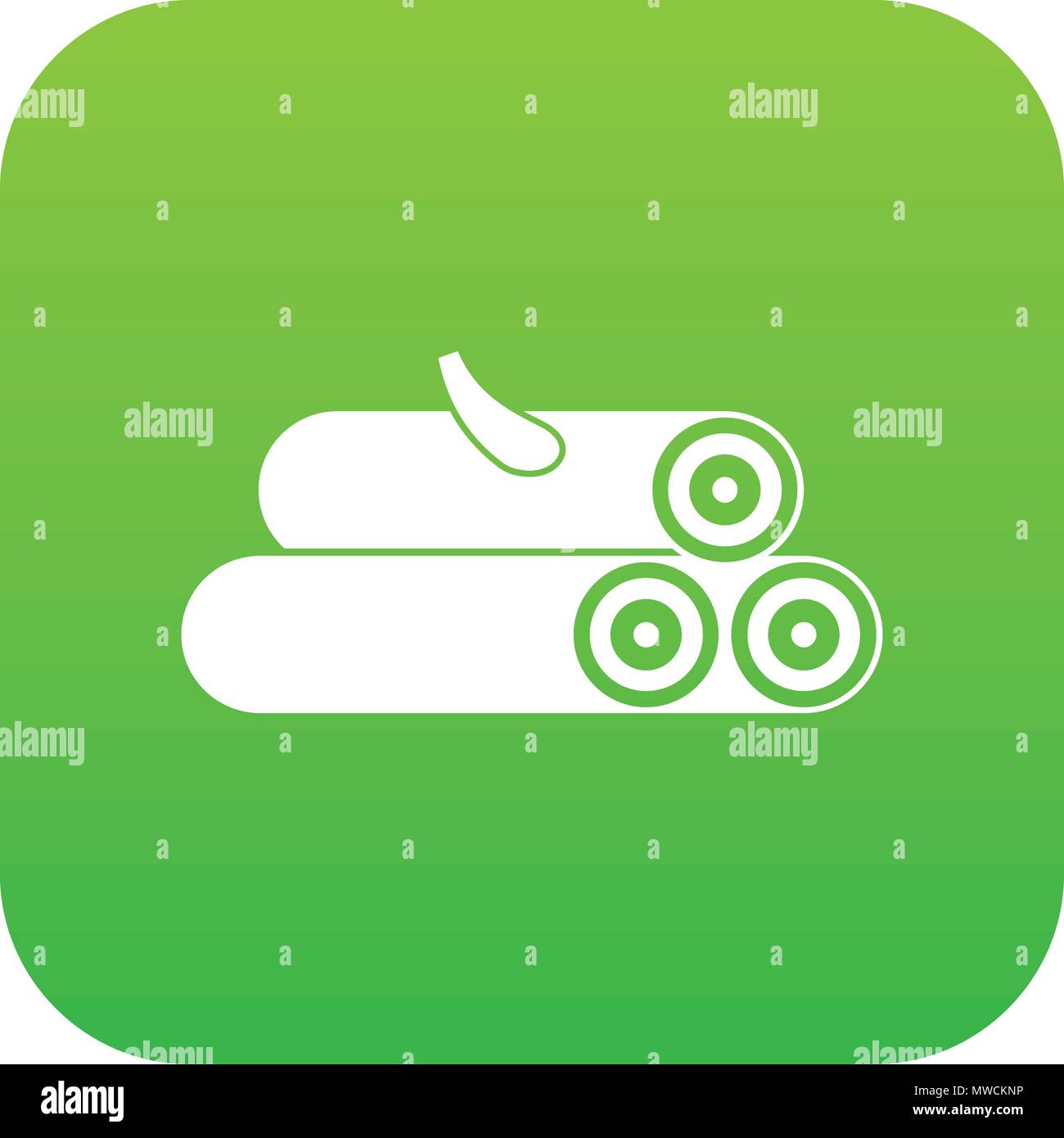Wooden logs icon digital green Stock Vector Image & Art - Alamy