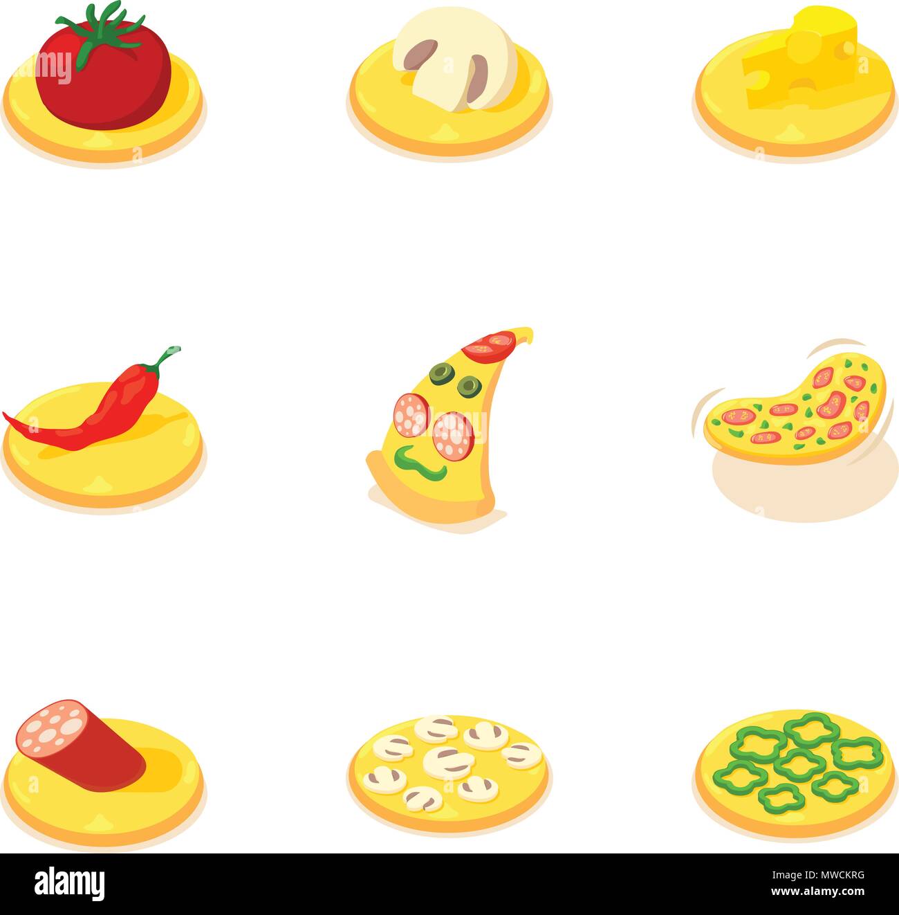 Italian food icons set, cartoon style Stock Vector Image & Art - Alamy Italian food icons set, cartoon style Stock Vector Image & Art - Alamy