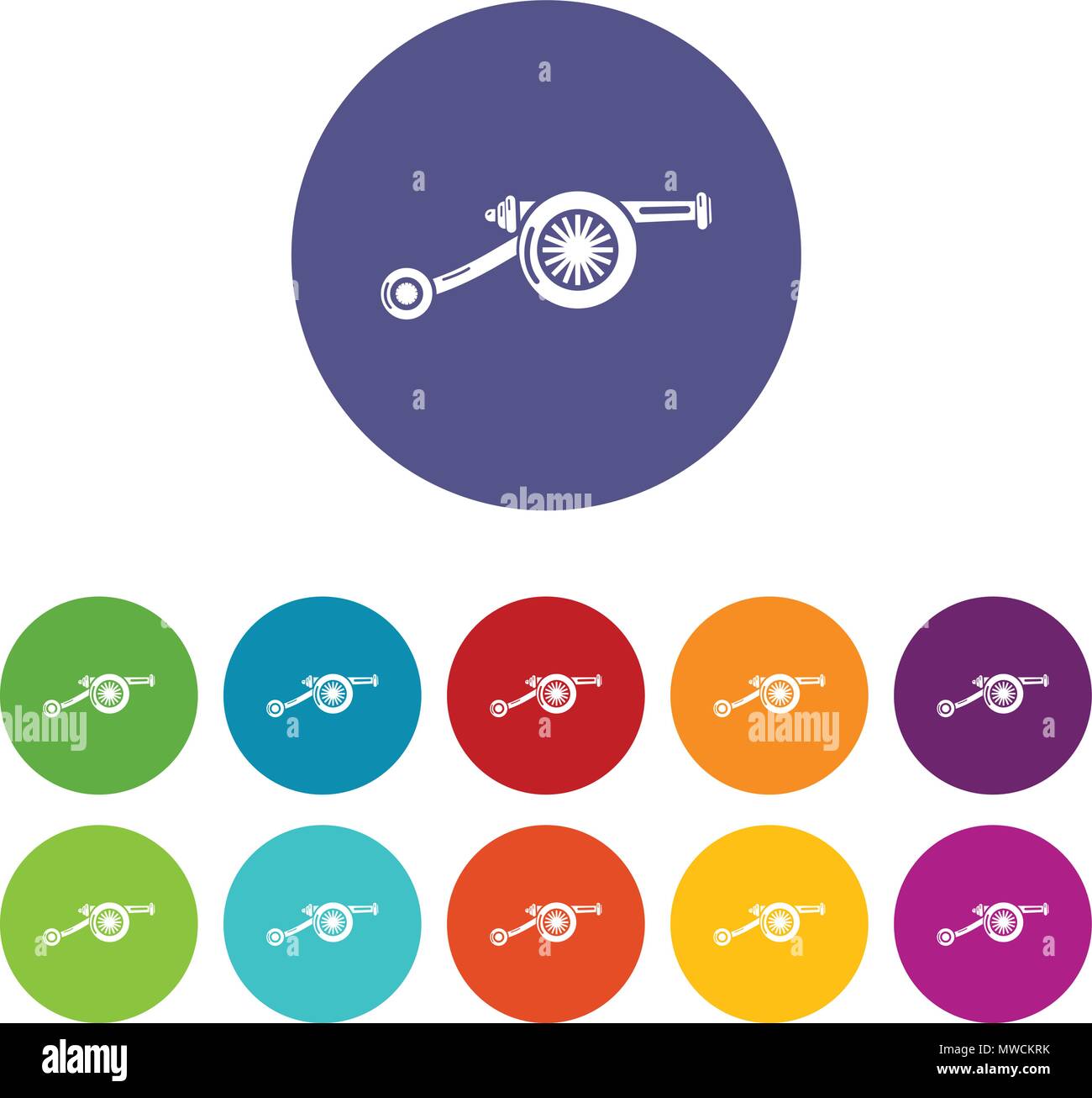 Siege gun icons set vector color Stock Vector Image & Art - Alamy