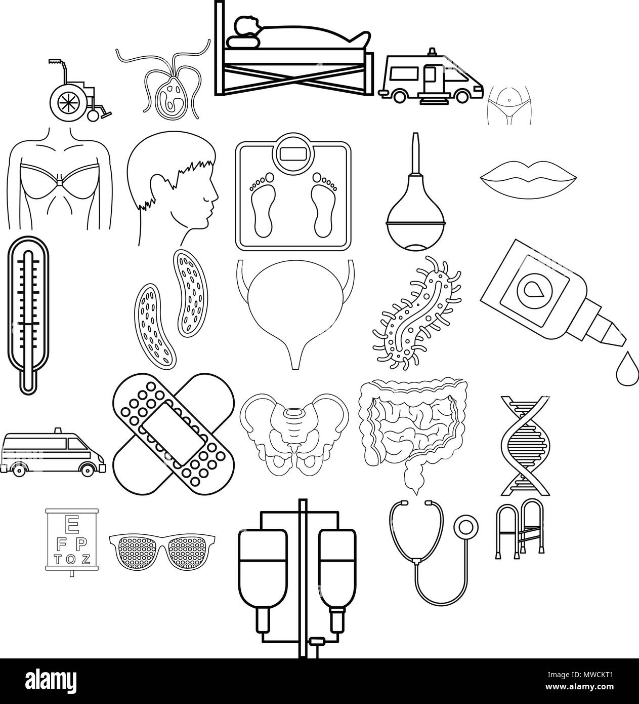 Human body outline heal health hi-res stock photography and images - Alamy