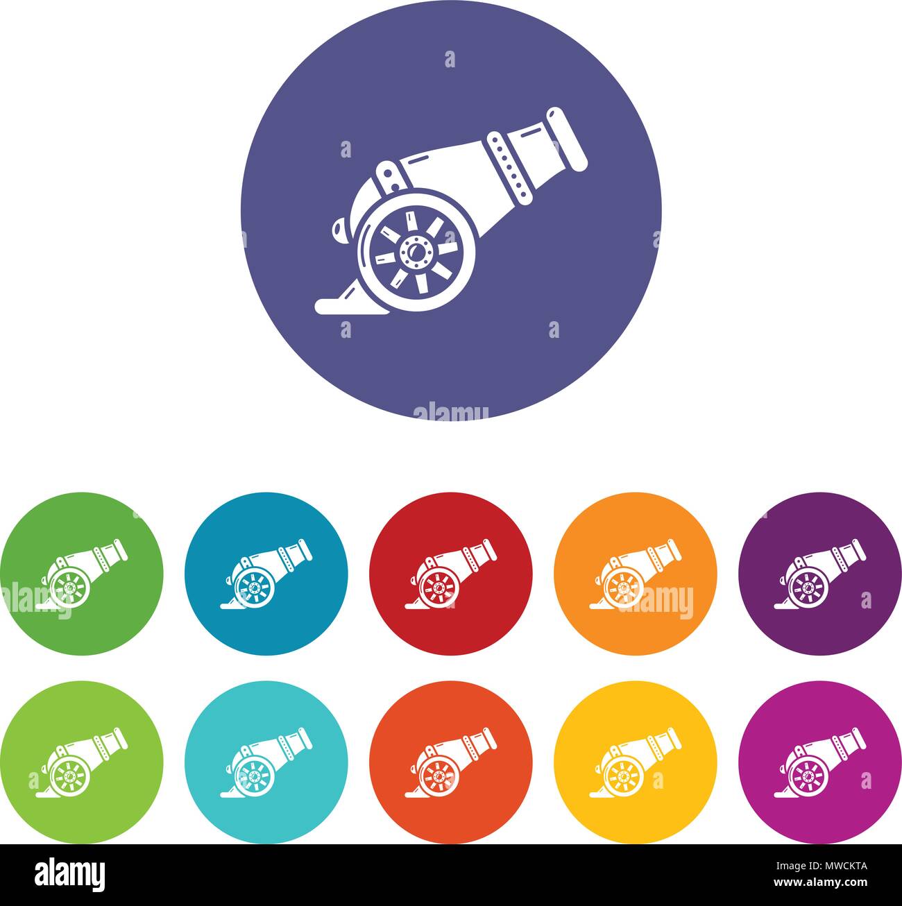 Fire gun icons set vector color Stock Vector Image & Art - Alamy