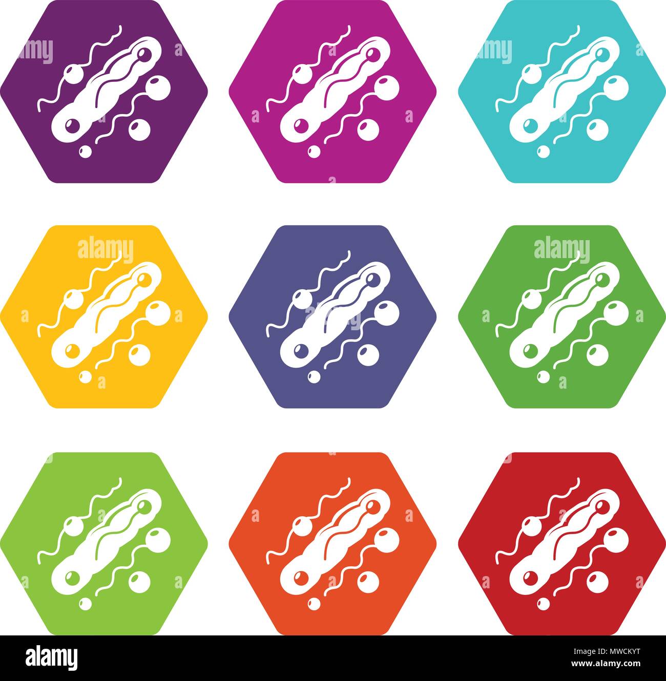 Corynebacterium icons set 9 vector Stock Vector Image & Art - Alamy