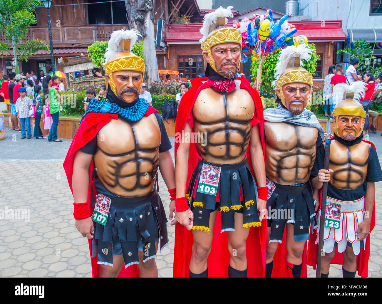 BOAC , PHILIPPINES - MARCH 30 : Participants in the Moriones festival ...