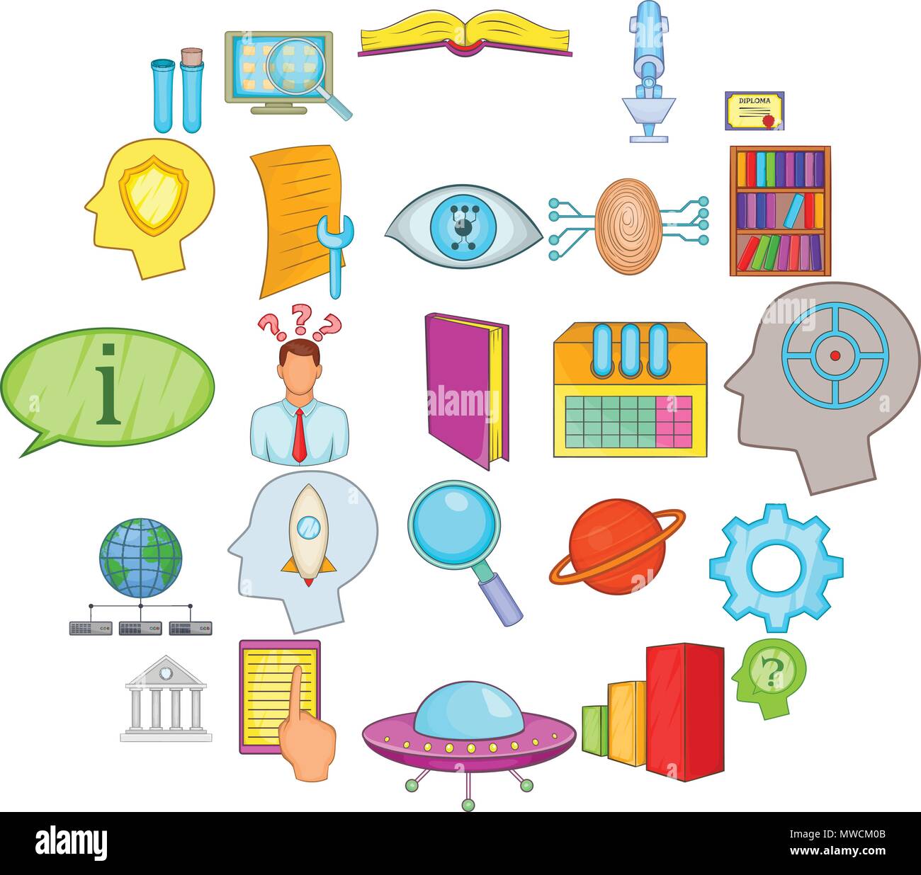 Human power icons set, cartoon style Stock Vector Image & Art - Alamy