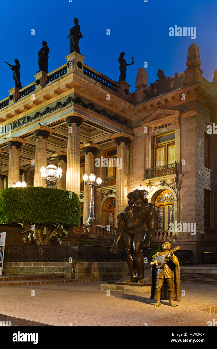 Early morning light graces the JUAREZ THEATER - GUANAJUATO, MEXICO ...