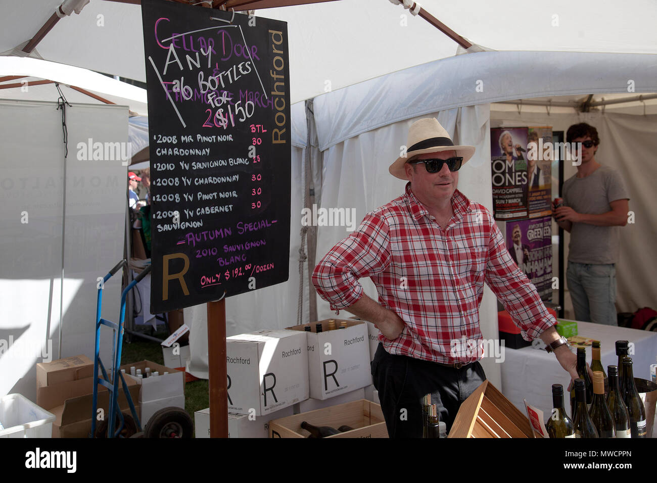Melbourne food festival wine tasting by the Yarra river in the city of ...