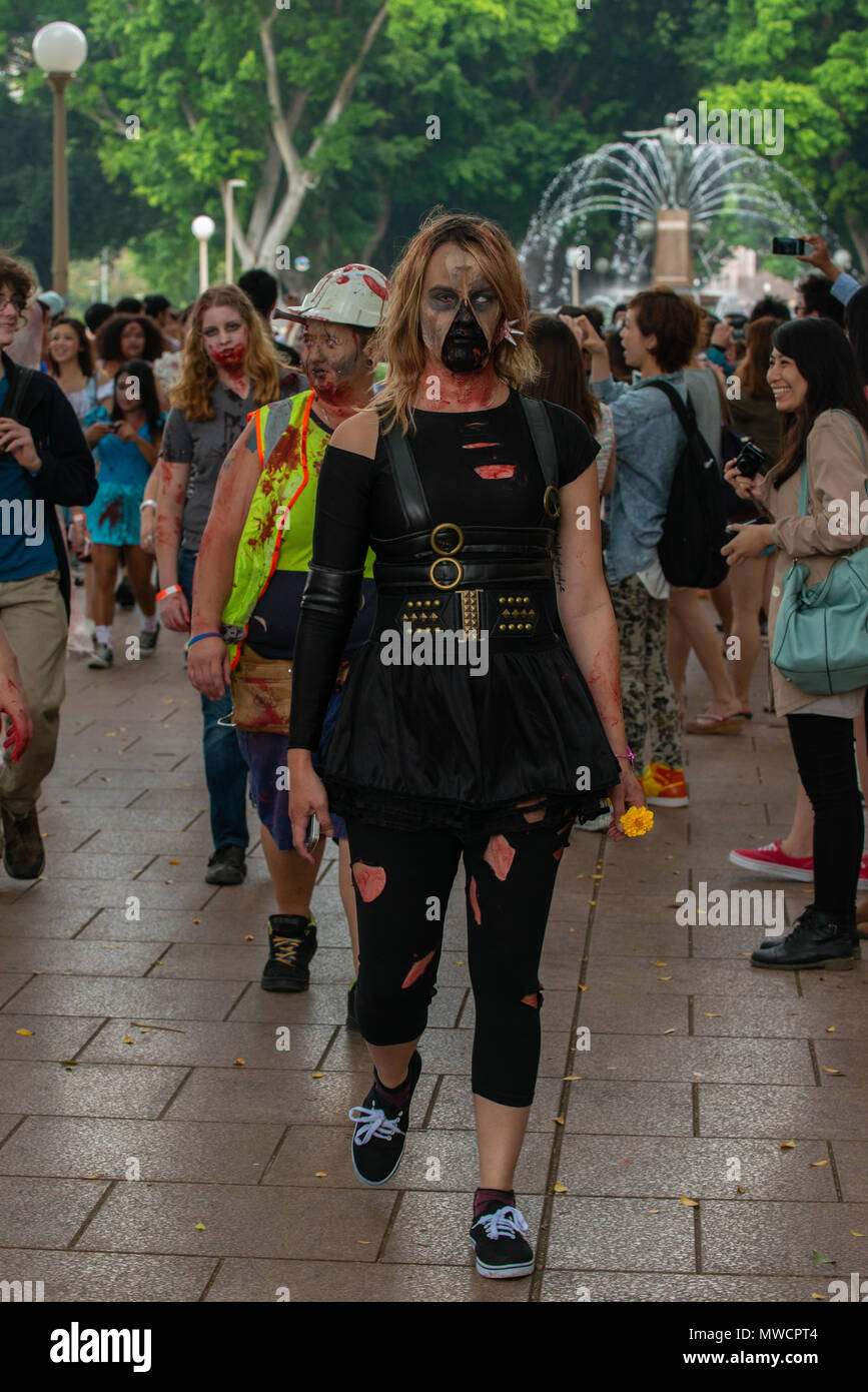 Zombie Walk Sydney Australia, 2 November 2013 : Participants dressed up ...