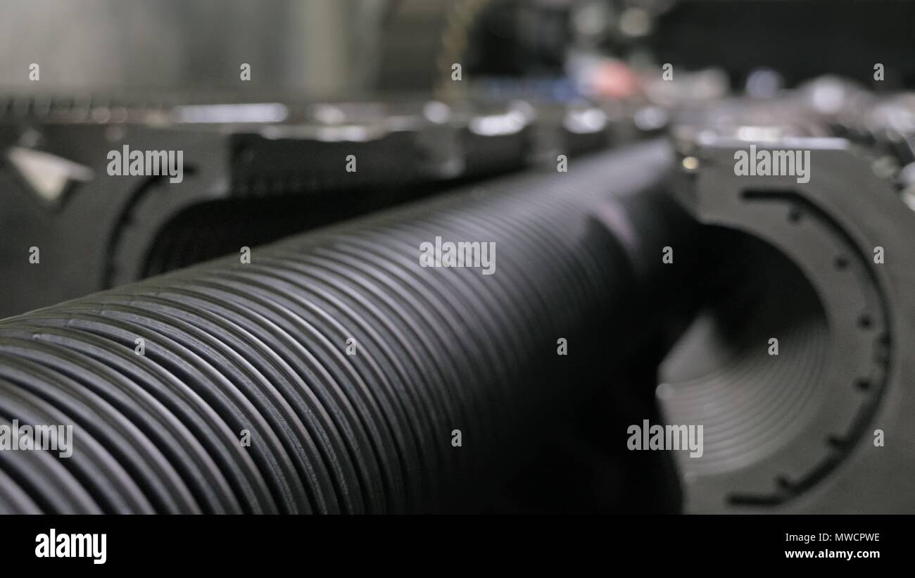 Manufacture of plastic water pipes. Manufacturing of tubes to the ...