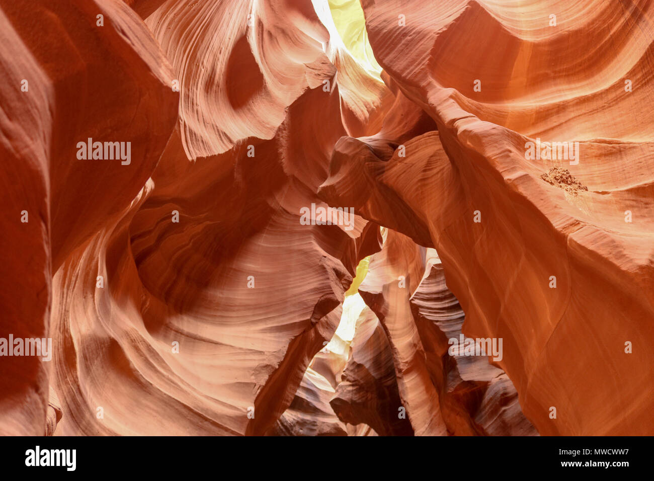 Antelope Canyon is also known as the Corkscrew Canyon. This photo ...