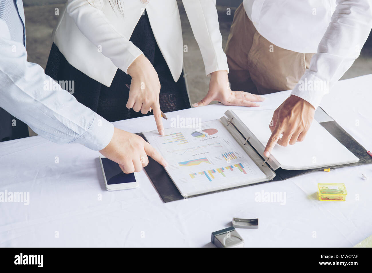 Business work concept Planning, Teamwork for Success organization ...