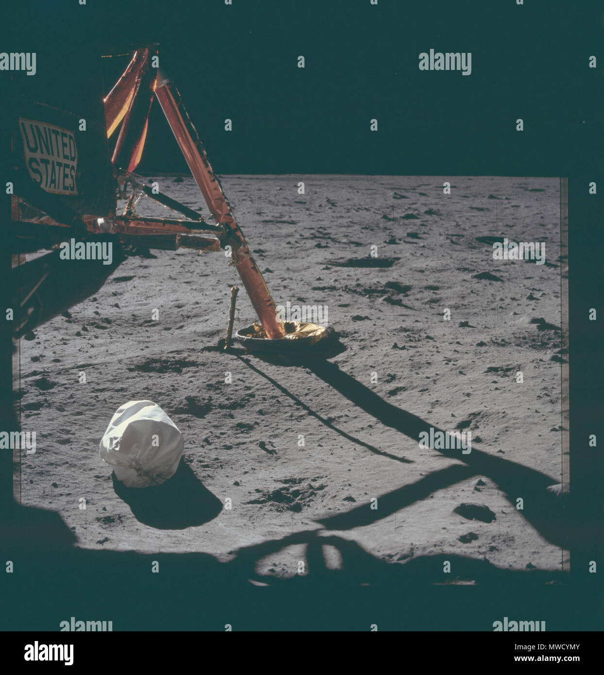 Apollo moon mission. Exploring the moons surface Stock Photo - Alamy