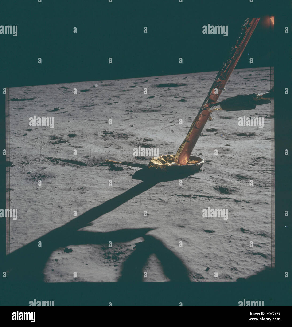 Apollo moon mission. Exploring the moons surface with landing module ...