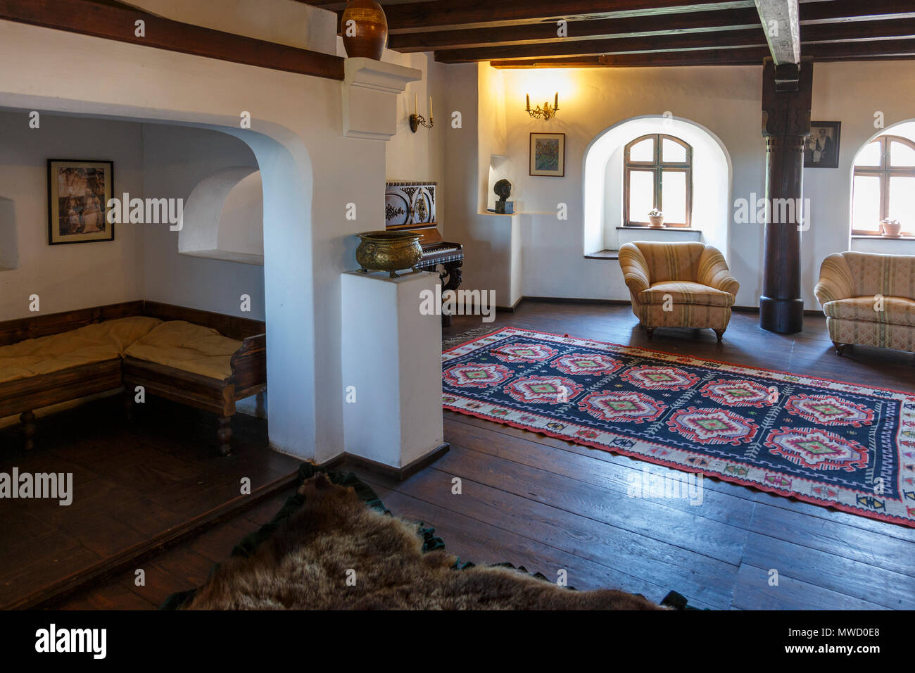 Inside bran castle home dracula hi-res stock photography and images - Alamy