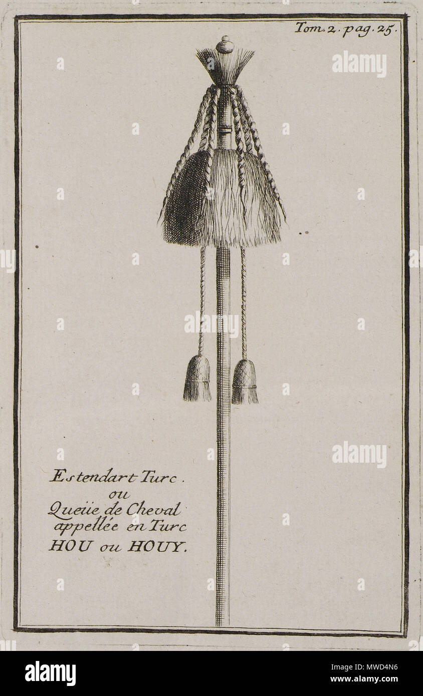 196 Estendart Turc ou Queue de Cheval appellée en Turc HOU ou HOUY ...