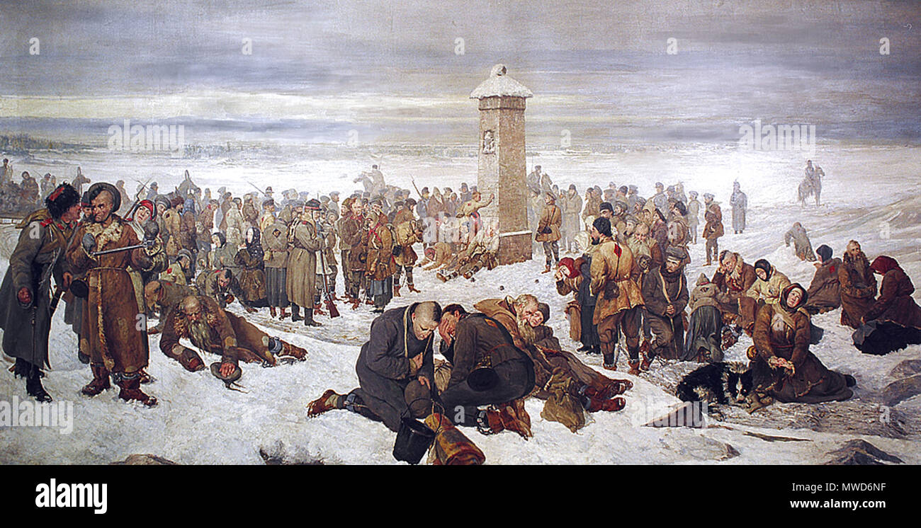 . Farewell Europe! . English: The subject of the painting is the ...