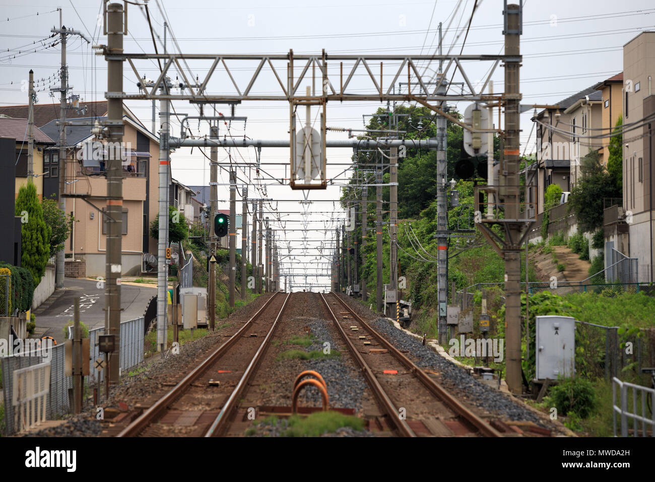 Neighborhood wires japan hi-res stock photography and images - Alamy