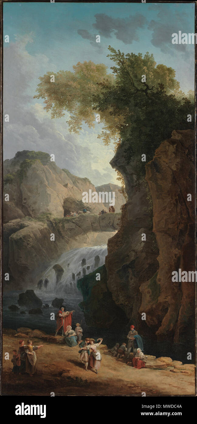 . The Dance . 18th century 286 Hubert Robert - The Dance Stock Photo ...