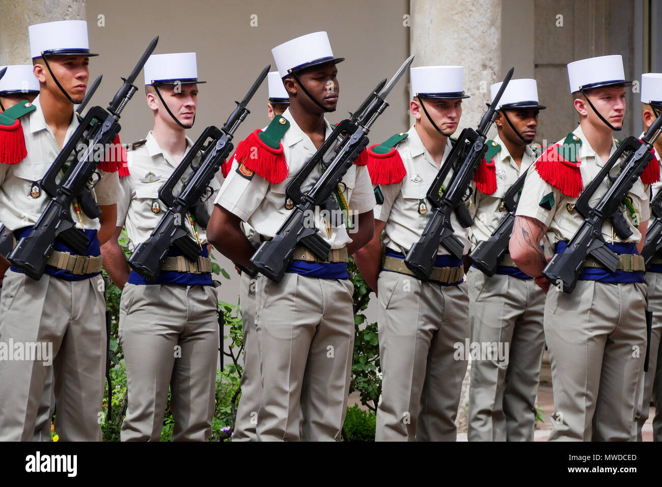 A detachment of French Foreign Legion (13rd DBLE) attends Farewell to ...