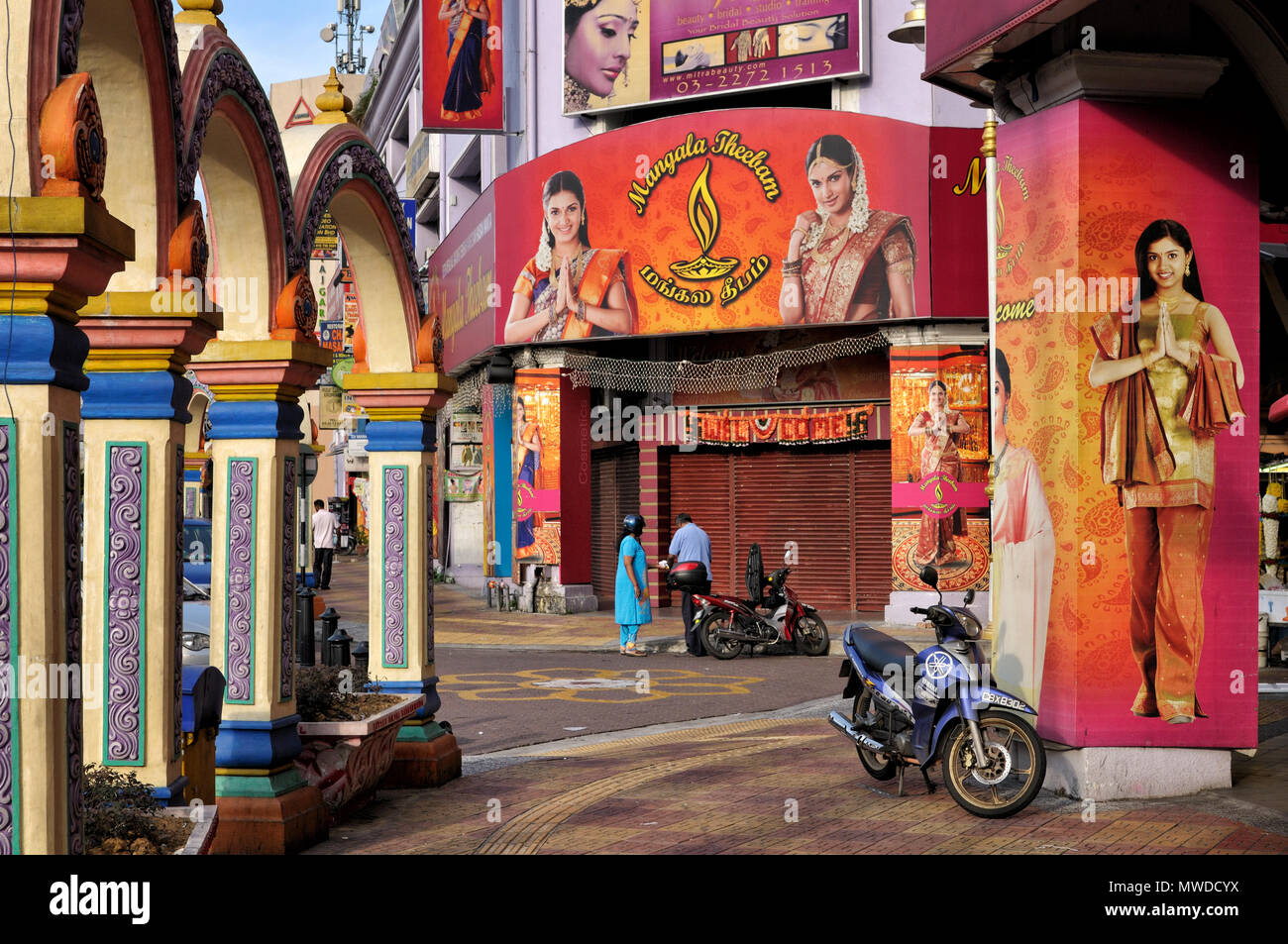 Colors of Brickfields (Little India) in Kuala Lumpur, Malaysia Stock ...