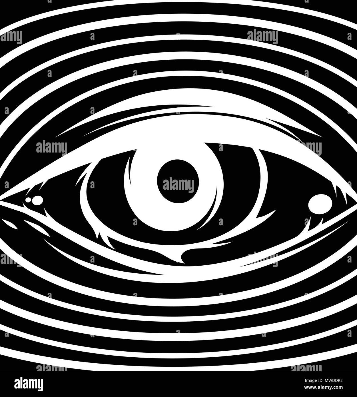 all seeing eye theme logo template vector art Stock Vector Image & Art ...