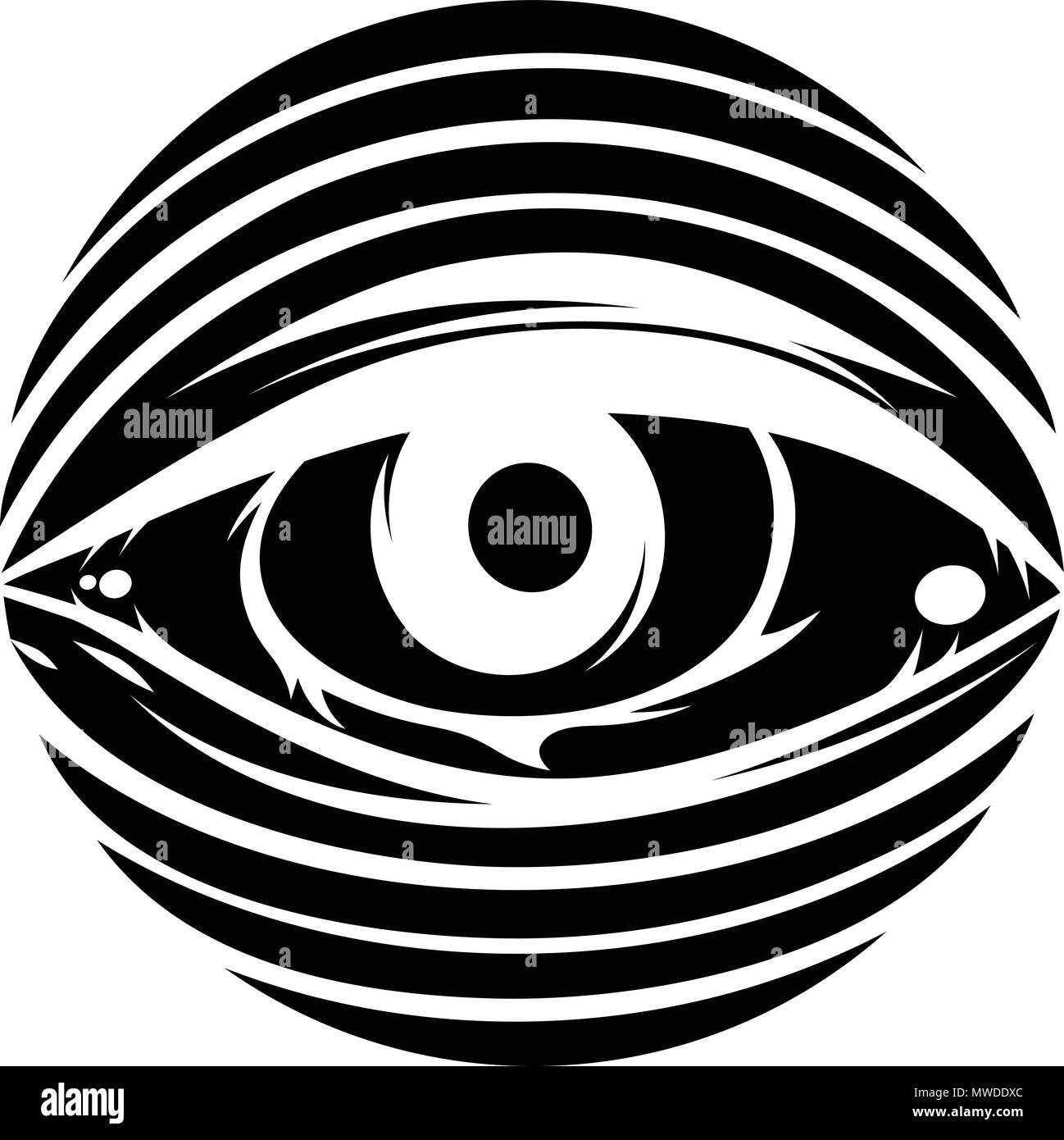 all seeing eye theme logo template vector art Stock Vector Image & Art ...