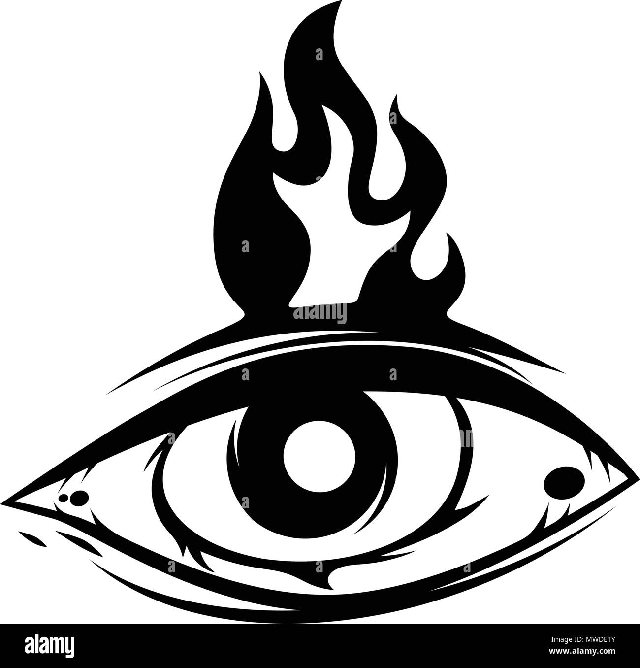 all seeing eye theme logo template vector art Stock Vector Image & Art ...