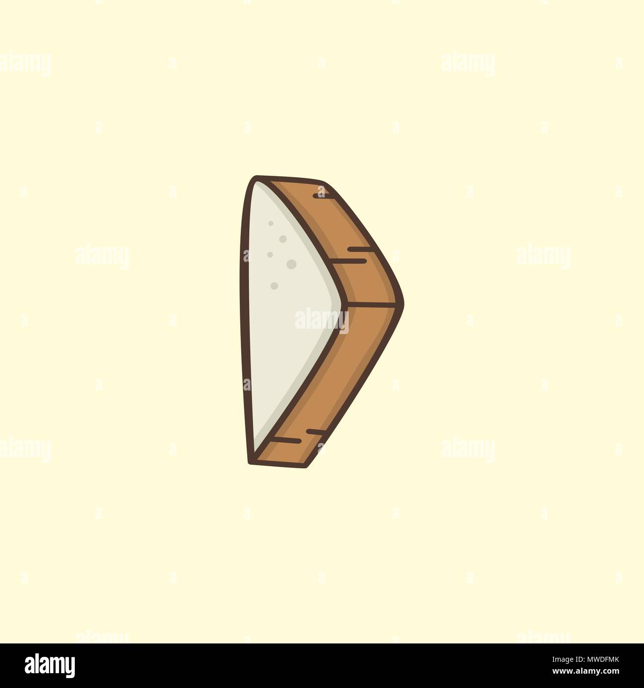play button bread vector art logo theme illustration Stock Vector Image ...