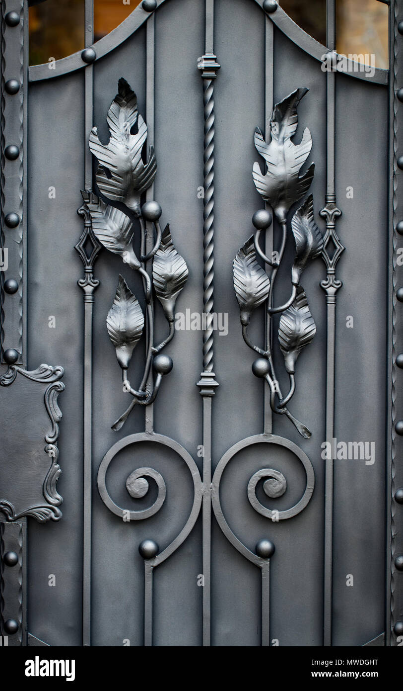 The fragment of forged metal products. close-up Stock Photo - Alamy